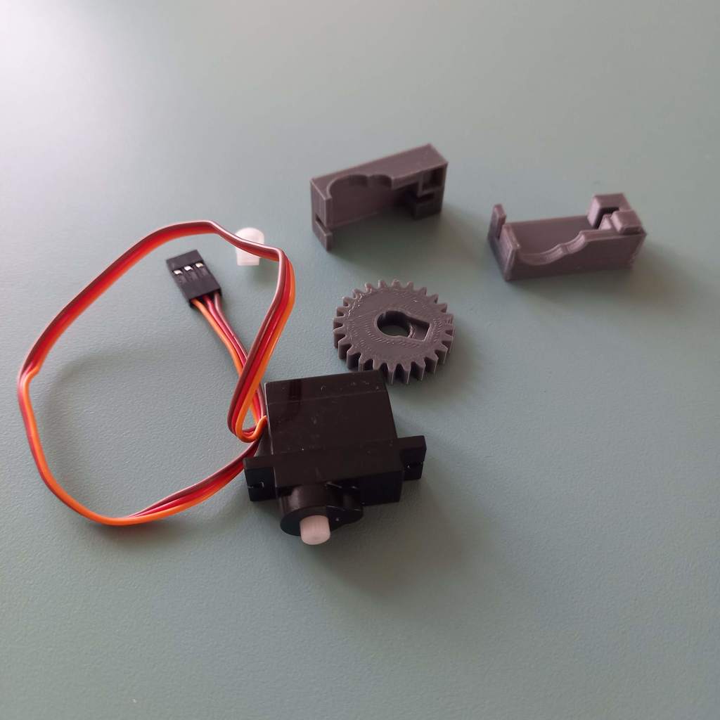LEGO compatible mount for micro servo by rasniel | Download free STL ...