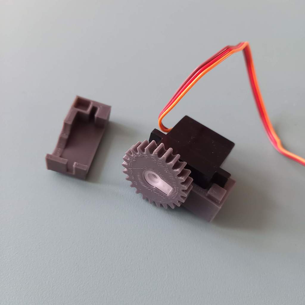 LEGO compatible mount for micro servo by rasniel | Download free STL ...