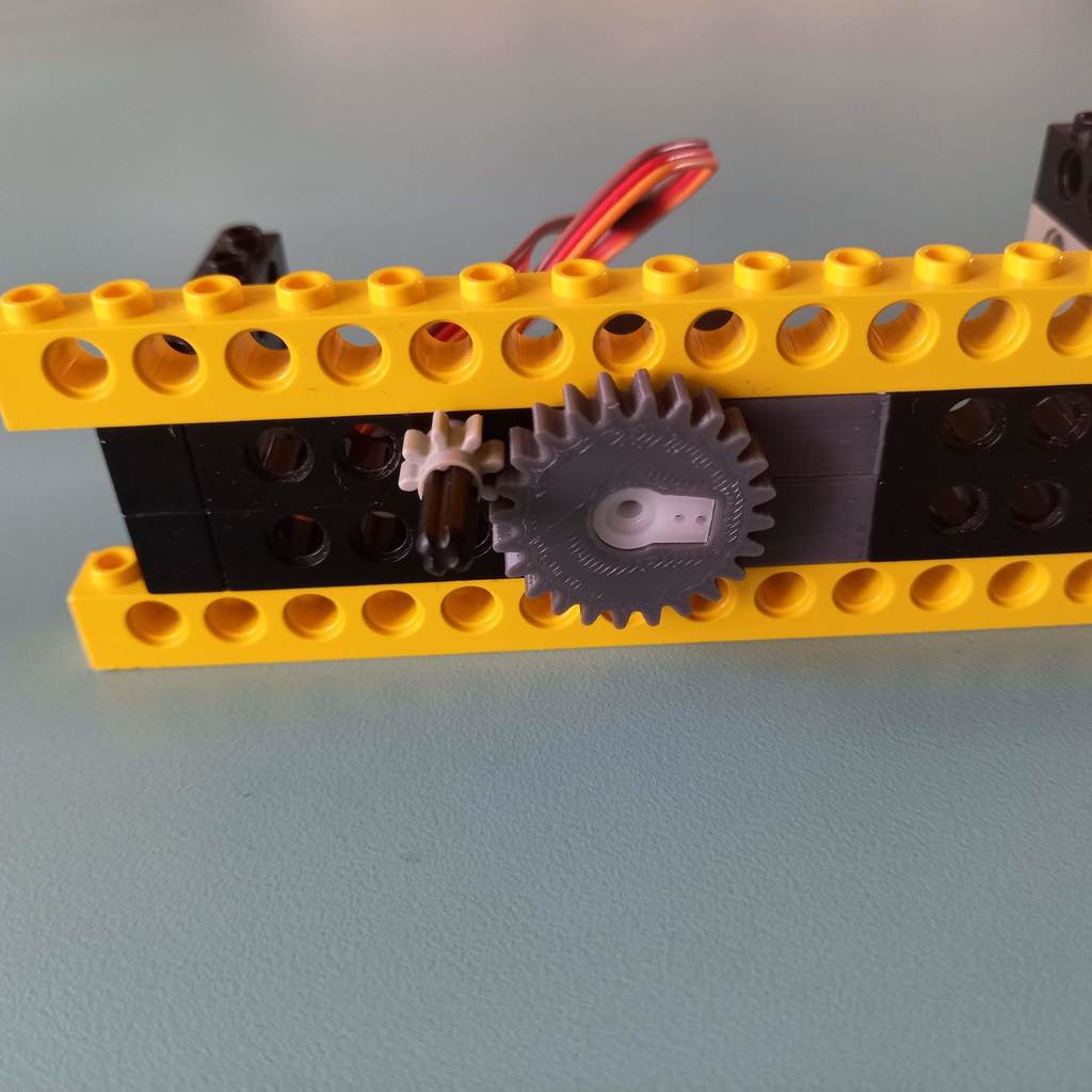 LEGO compatible mount for micro servo by rasniel | Download free STL ...