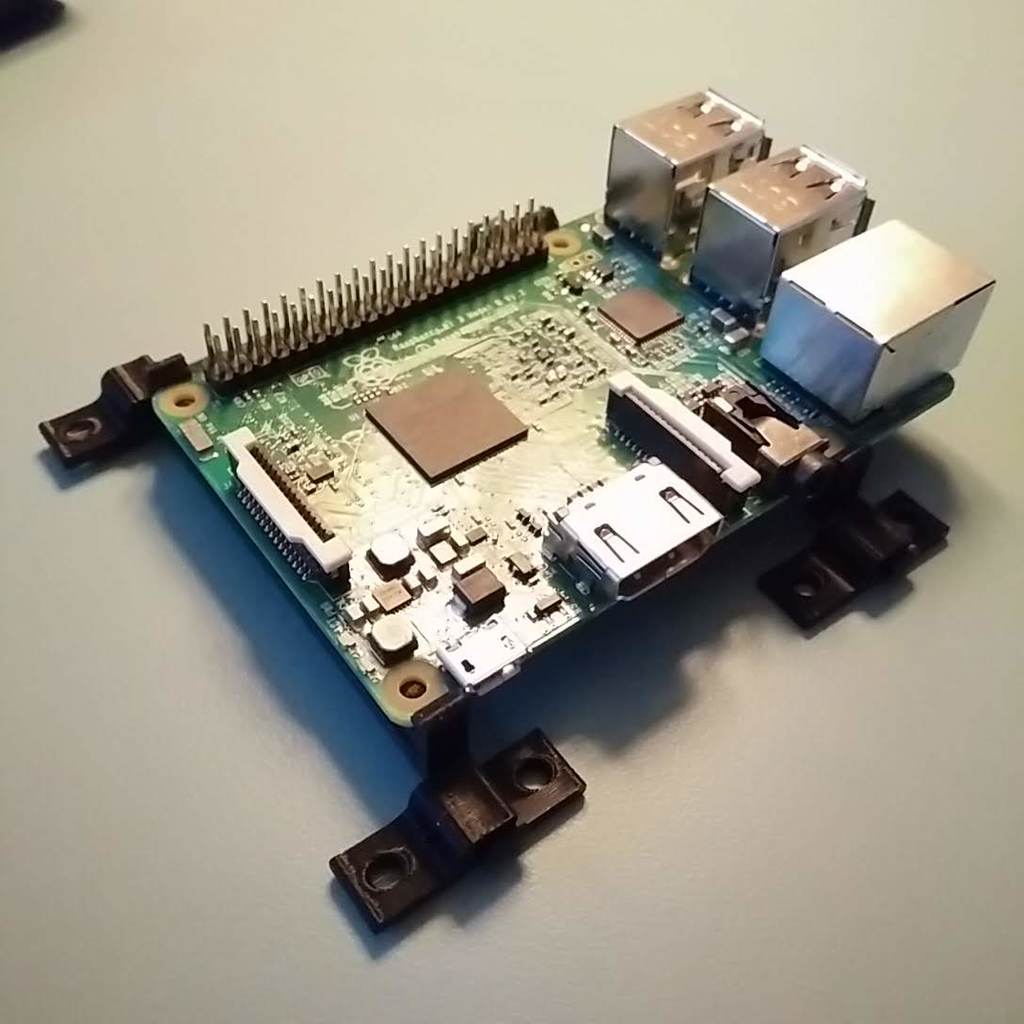 Simple feet / wall mount system for Raspberry Pi by rasniel | Download ...