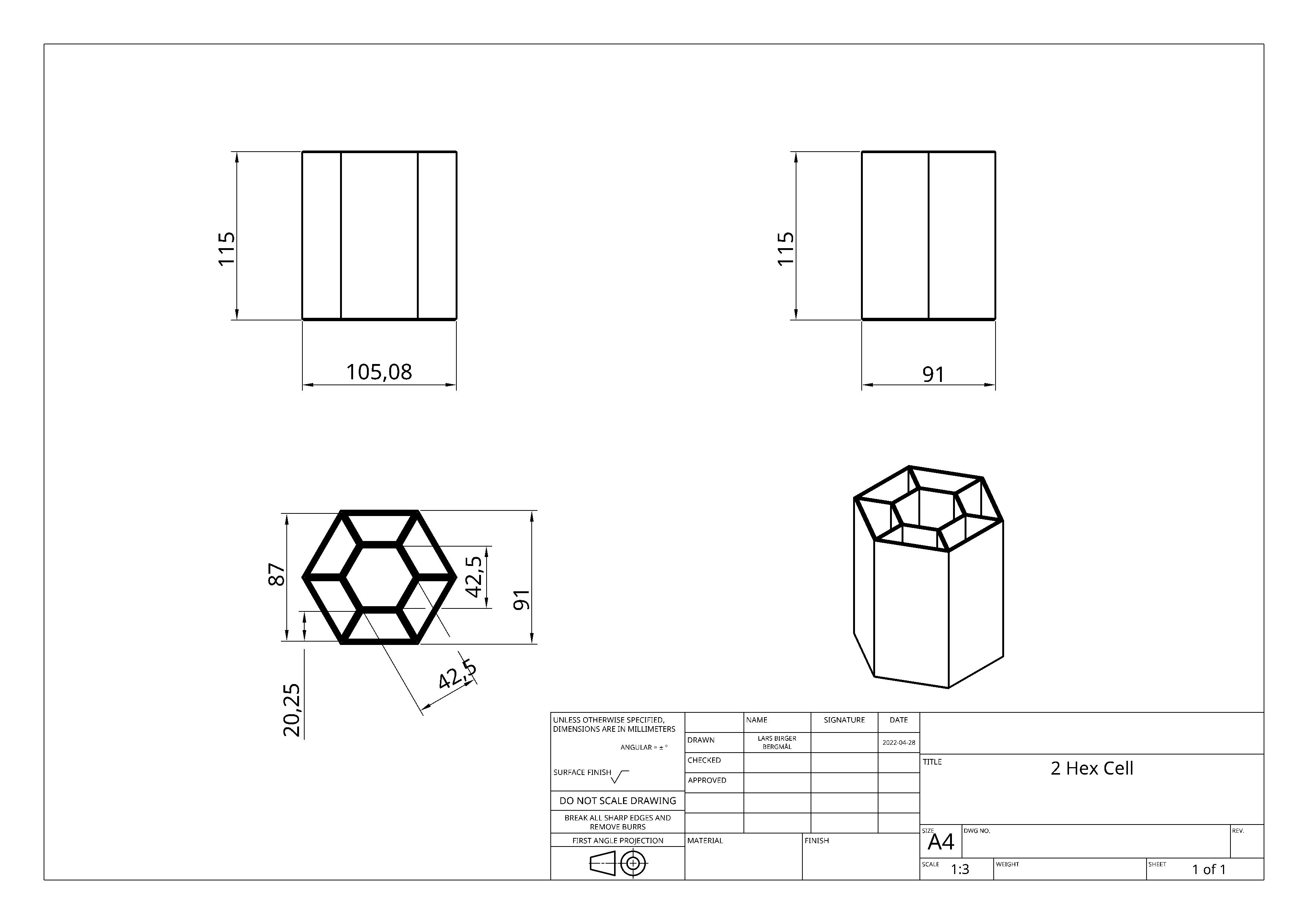 Hex set v2 - Hex Cells by Lars Birger Bergmål | Download free STL model ...