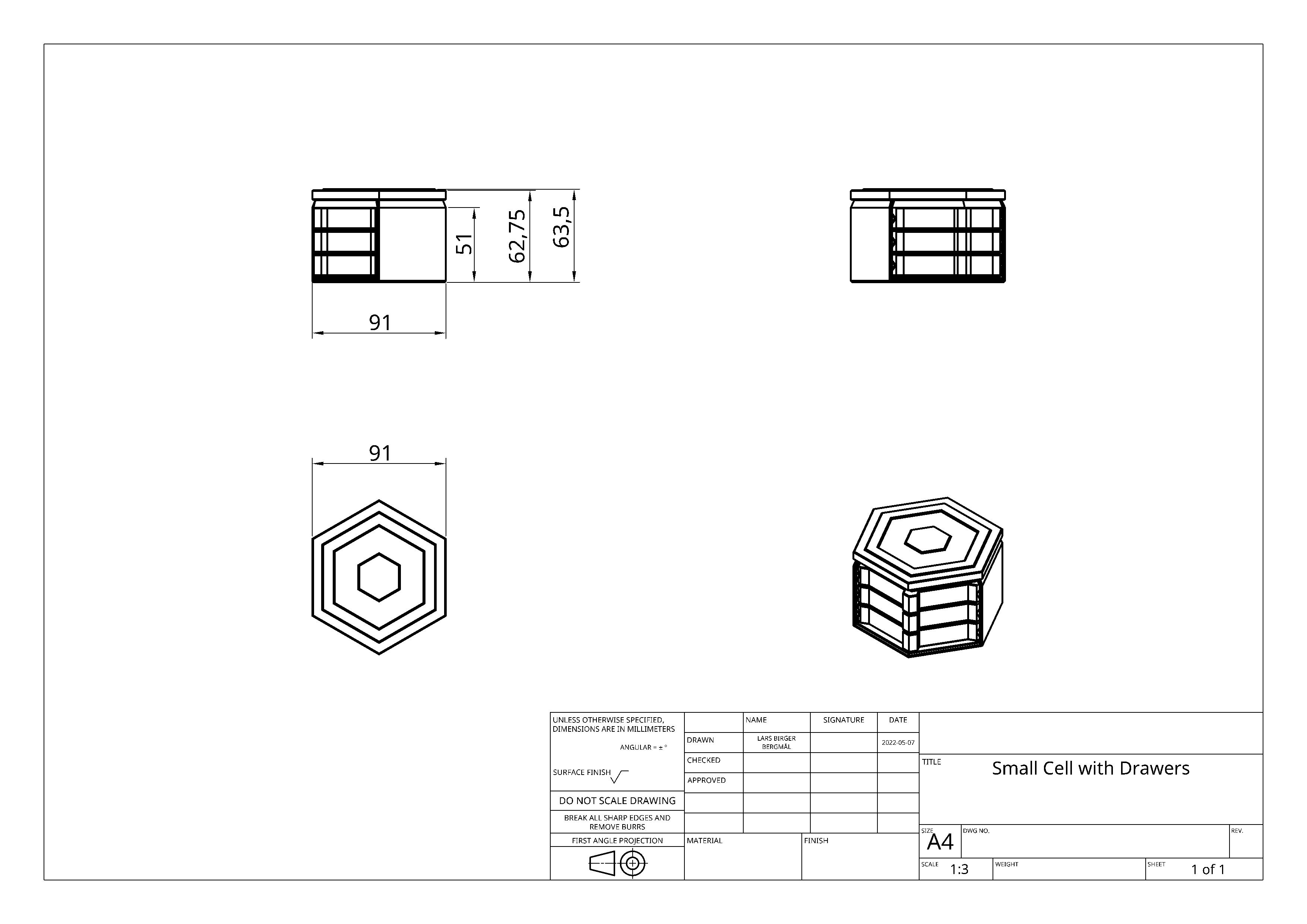 Hex set v2 - Cell With Drawers by Lars Birger Bergmål | Download free ...