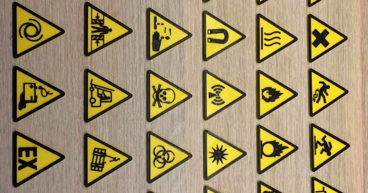 Warning signs by Obolski | Download free STL model | Printables.com