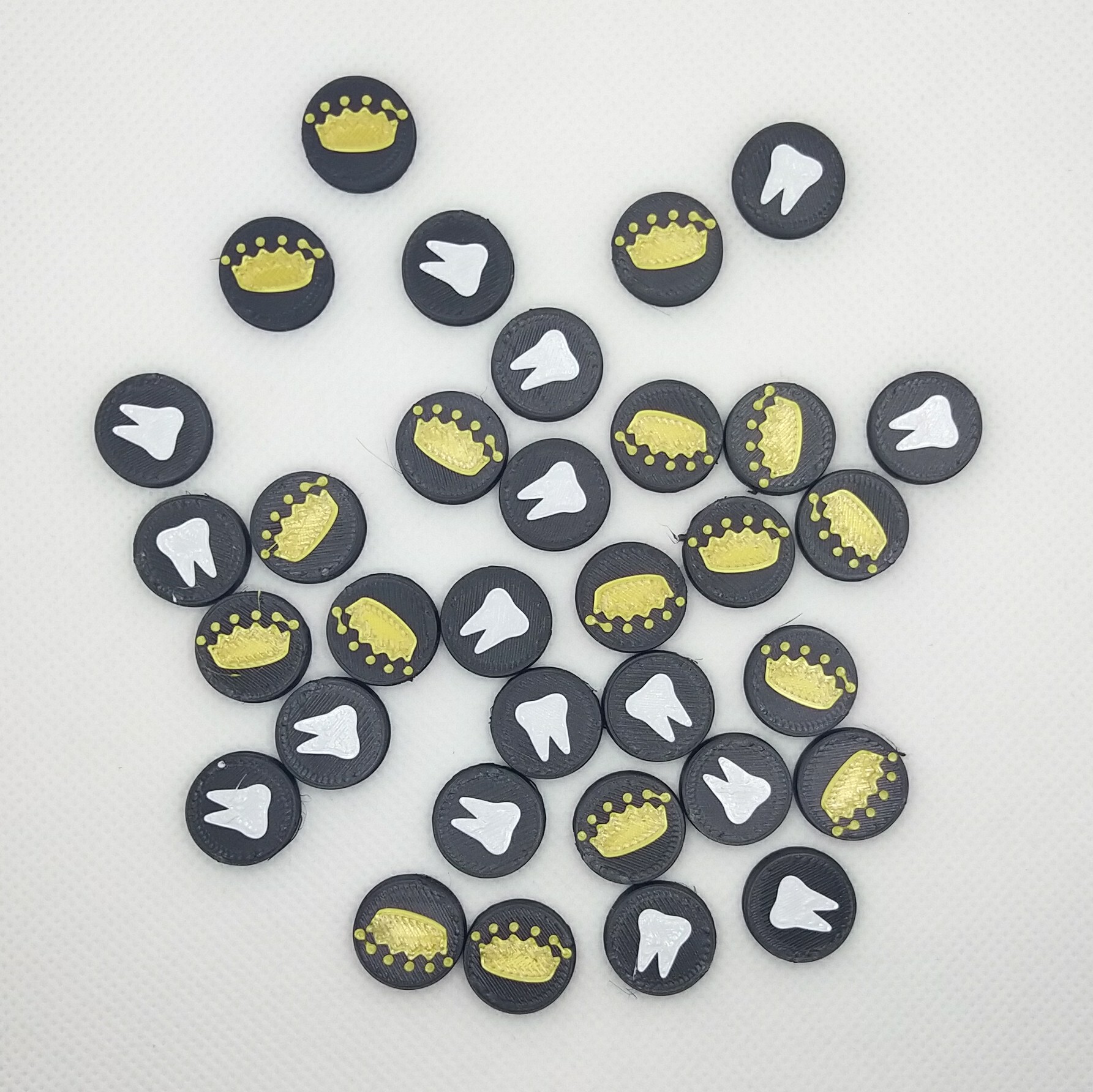 Checkers / backgammon discs for dentists (And all lovers of teeth and ...