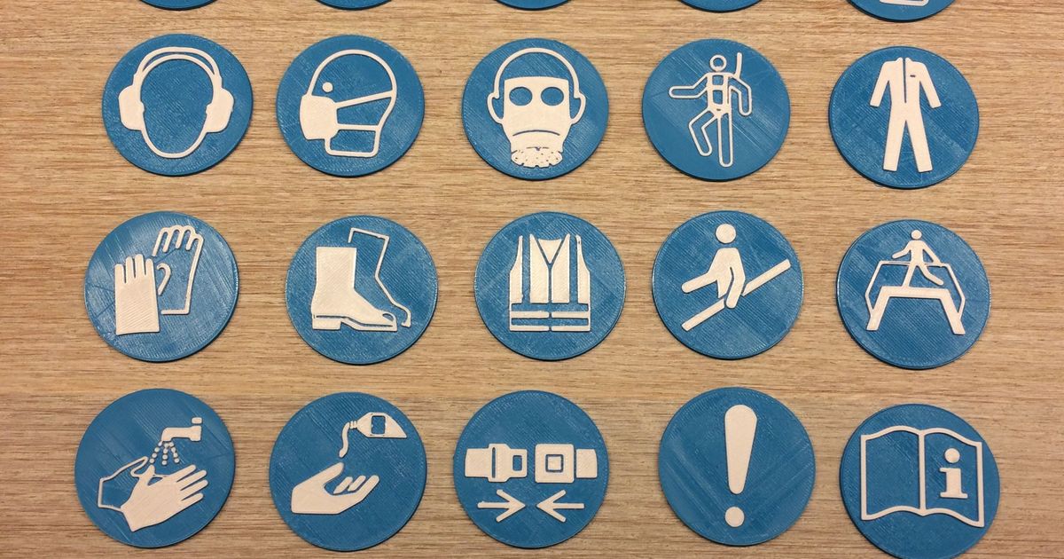 Mandatory signs by Obolski | Download free STL model | Printables.com