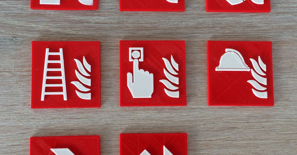 Fire signs by Obolski | Download free STL model | Printables.com