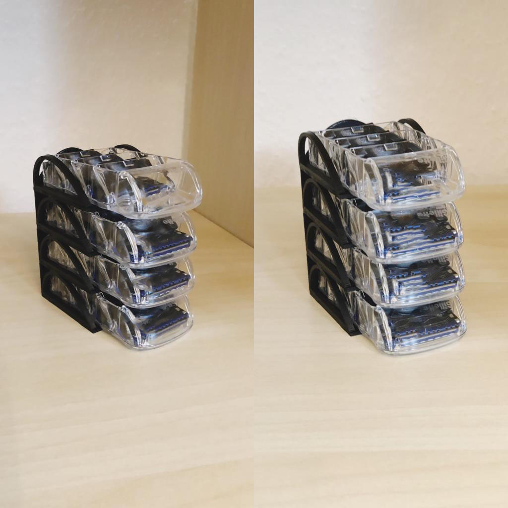Gillette fusion5 stackable rack by 0d7i0s | Download free STL model ...