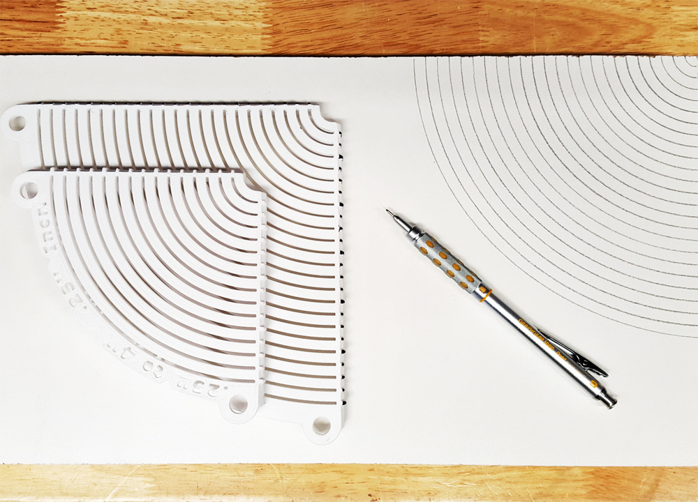 Concave Corner Stencil Template - Metric & Imperial Versions par ...
