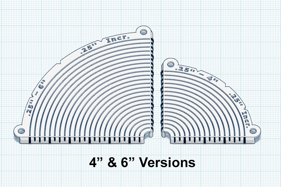 Concave Corner Stencil Template - Metric & Imperial Versions by ...