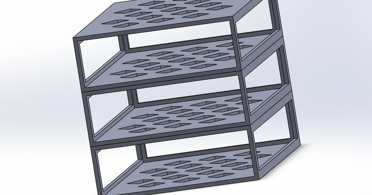 Small Rack Raspberry Pi NAS by 0d7i0s | Download free STL model ...