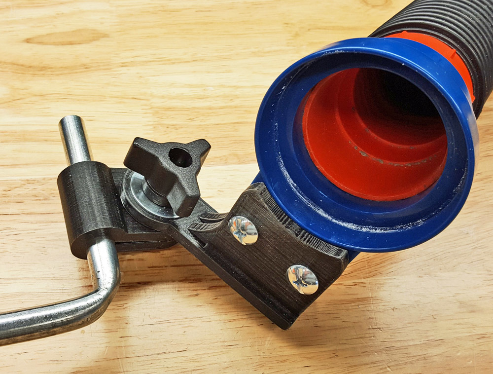 Clamping Right Angle Bracket, 1/2" Dia. Rod/Shaft, for Loc-Line Vac ...