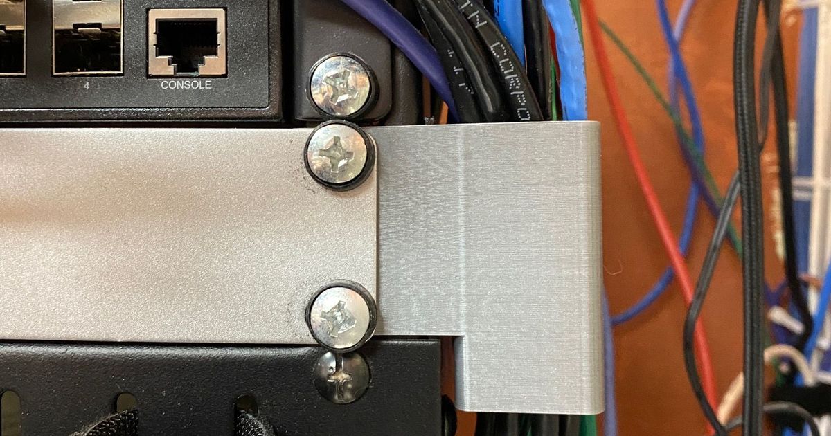 Rack 1U vertical organizer by Threehanded | Download free STL model ...