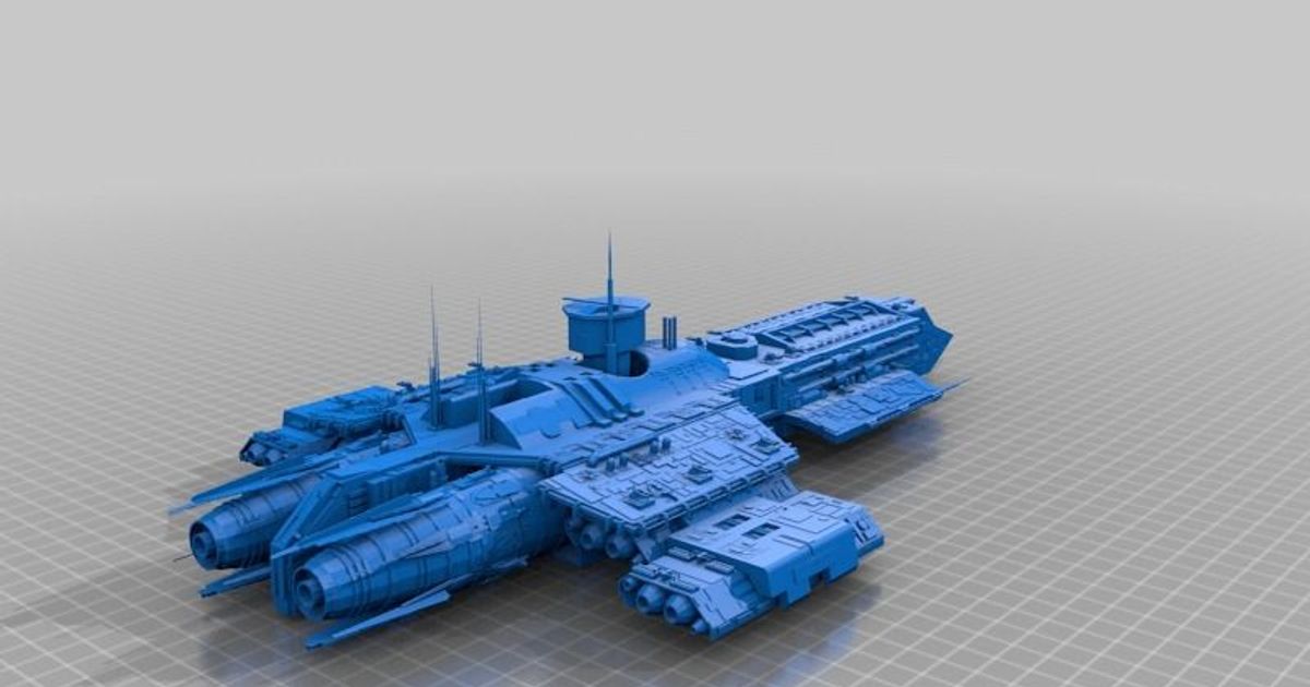 Icarus SpaceShip from Stargate by Ludiks | Download free STL model | Printables.com