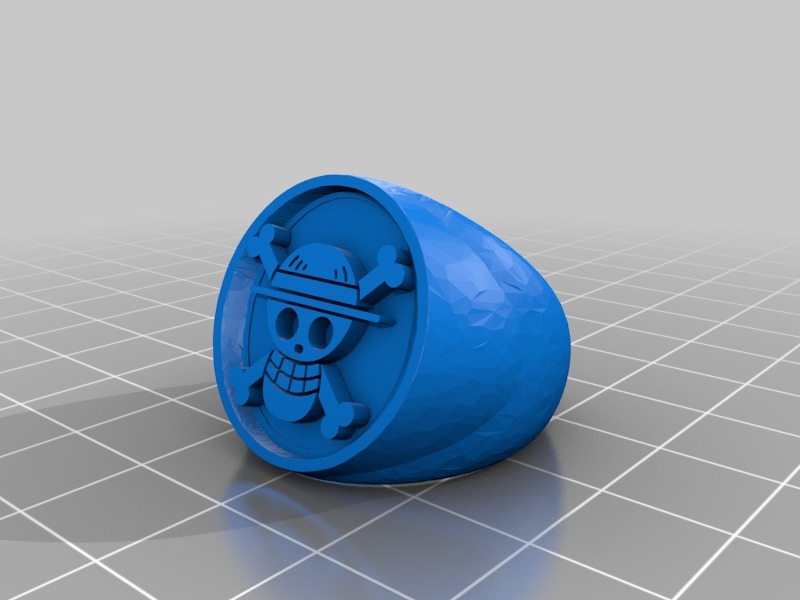 One Piece Luffy Flag Ring by Ludiks | Download free STL model ...