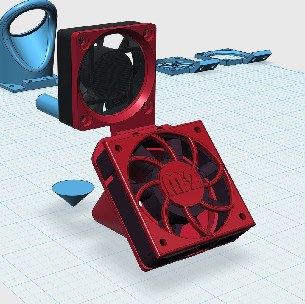 MakerGear M2 V4 Fan Assembly by twanskys | Download free STL model ...