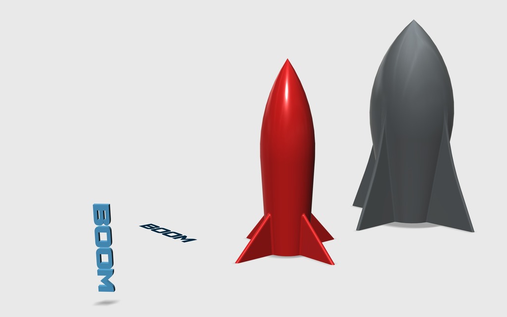 rocket or bomb for (vase mode) by twanskys | Download free STL model ...