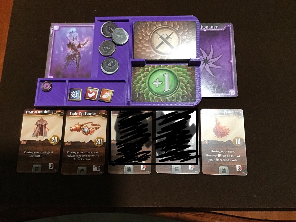 Gloomhaven Character Dashboard Simple with Storage Top by schleprocker ...