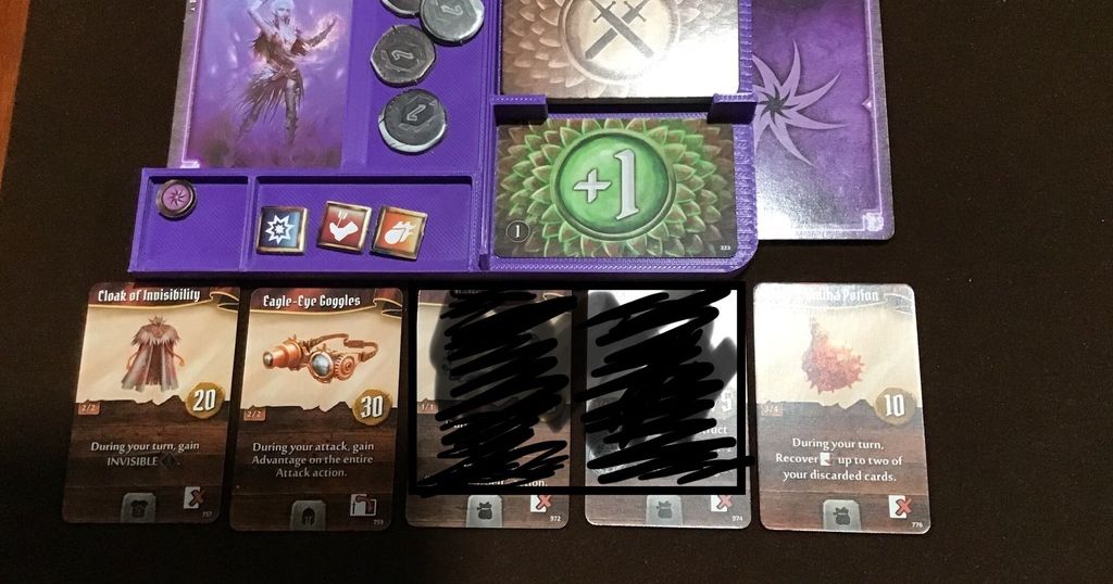 Gloomhaven Character Dashboard Simple with Storage Top by schleprocker ...