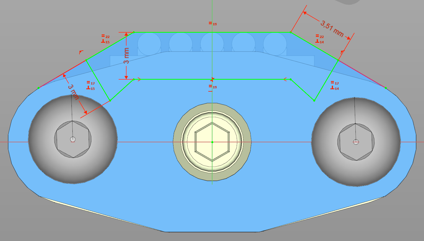 BLTouch / 3DTouch adjustable sensor holder for mounting behind a radial ...