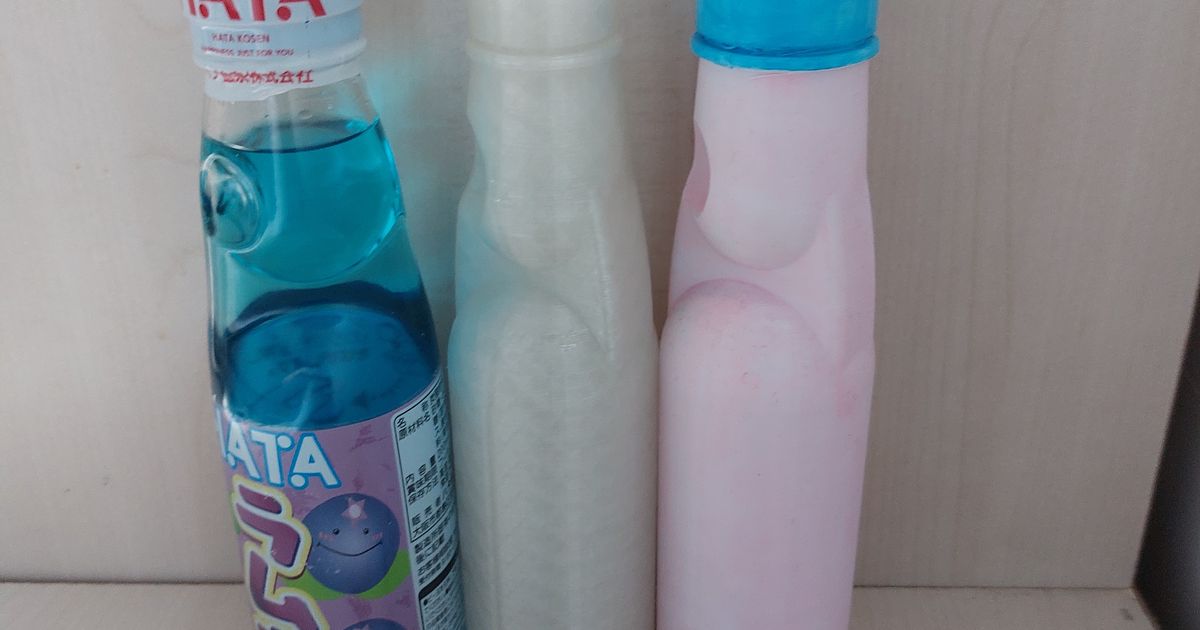 Japanese Ramune Drink soda bottle by Gakourna | Download free STL model ...