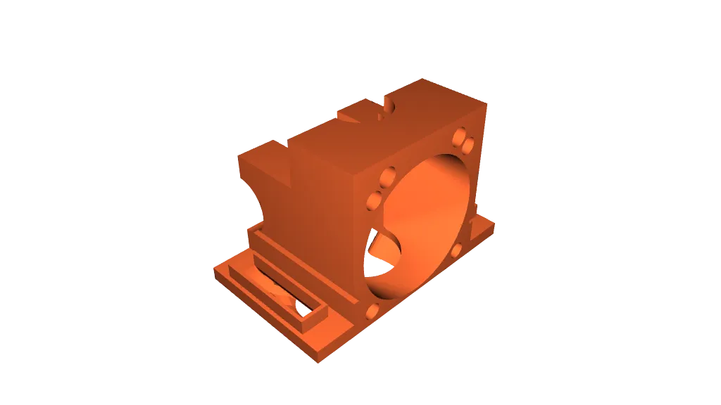 E3D V6 clone mount and fan shroud by jfoucher | Download free STL model ...