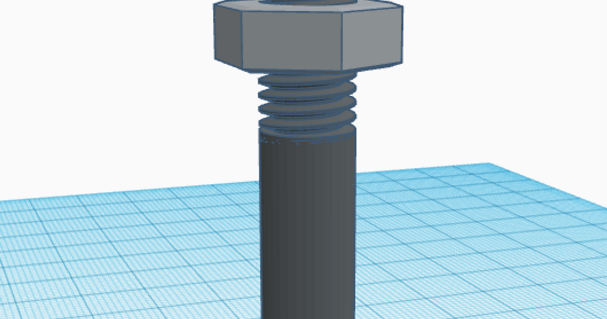 m10 bolt and nut by FILIP125 | Download free STL model | Printables.com