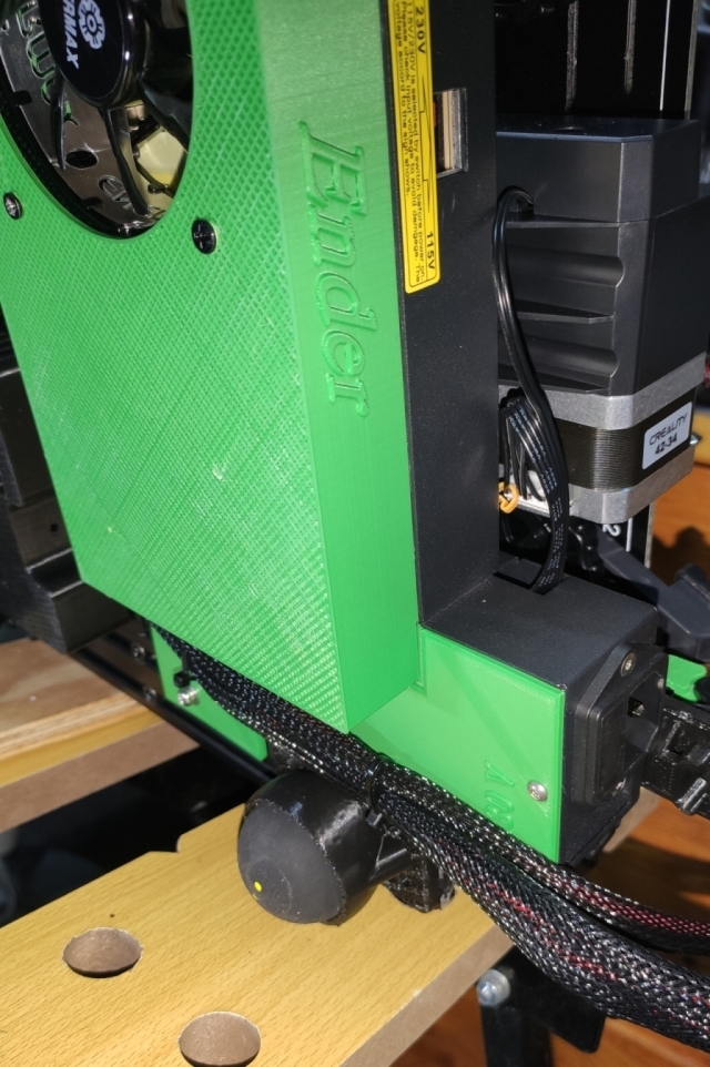 Ender 3 v2 PSU cover 80x25 fan with Ender text by Martines | Download ...