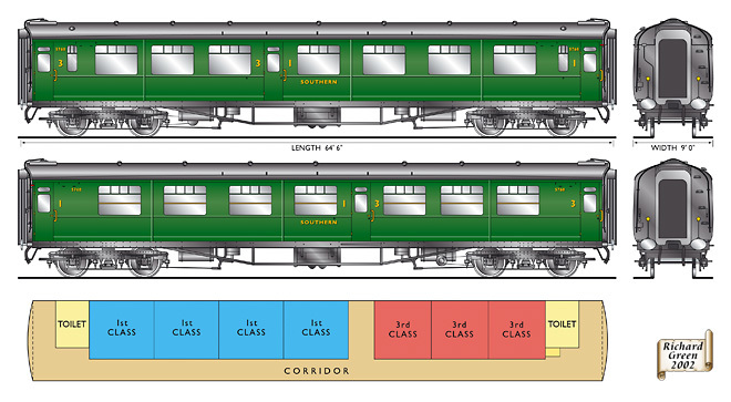 Gauge 1 / 1:32 Southern Railways Bullied Coach by Beusekomse Baan ...