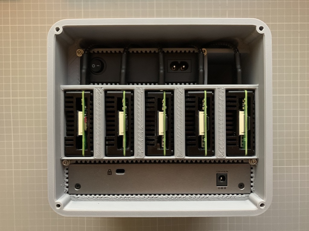 Raspberry Pi 4 Cluster Case by JP | Download free STL model ...