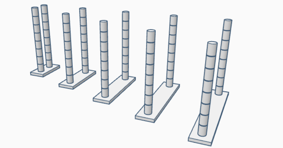 8 Floor Retraction Test Towers by EldarHan | Download free STL model ...
