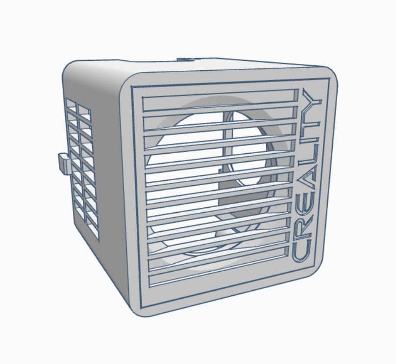 Creality Ender 3 V2 - Clean Shroud 2.0 (40x20mm Hot-End Fan, 4010 ...