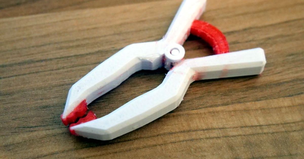 Spring clamp (Print in-place with built in hinge and spring) by ...