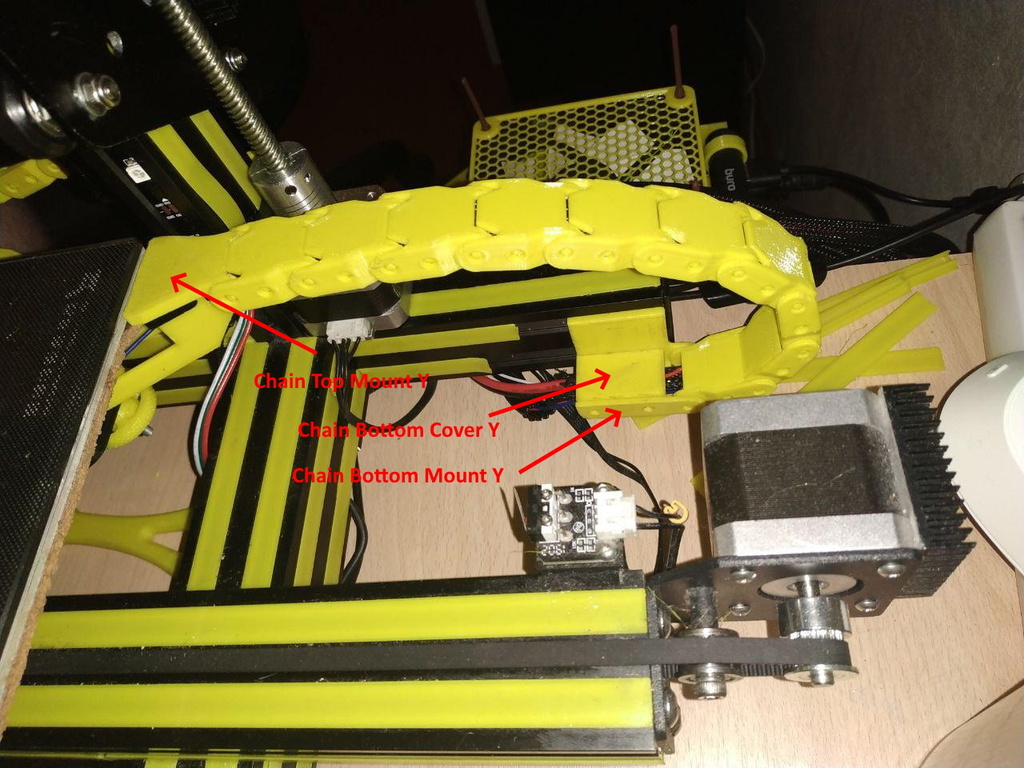 Creality Ender3 3 Cable Chains by Volkaster | Download free STL model ...