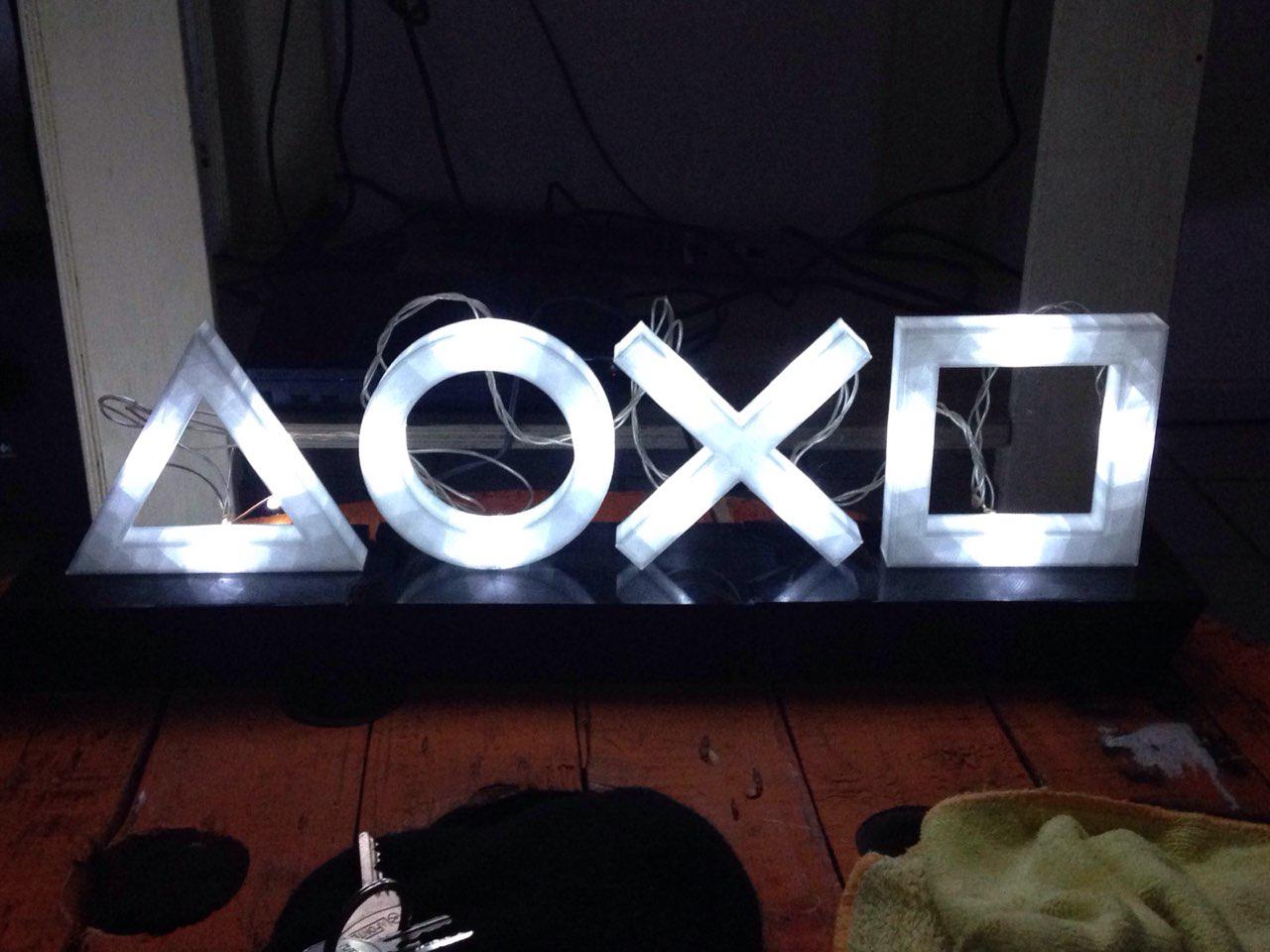 Playstation Icon Lights CIRCLE FIXED by mocotonio | Download free STL ...