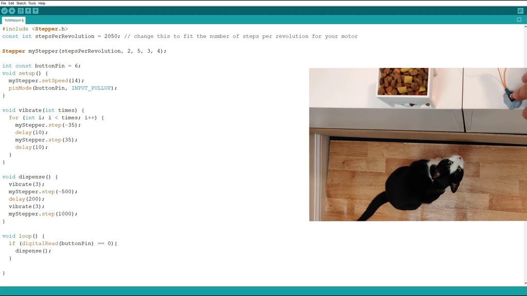 Pet feeder, screw fed hopper using arduino by CopperLion | Download ...