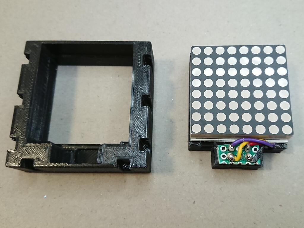 I2C 8x8 LED dot matrix display for fischertechnik by juh | Download ...