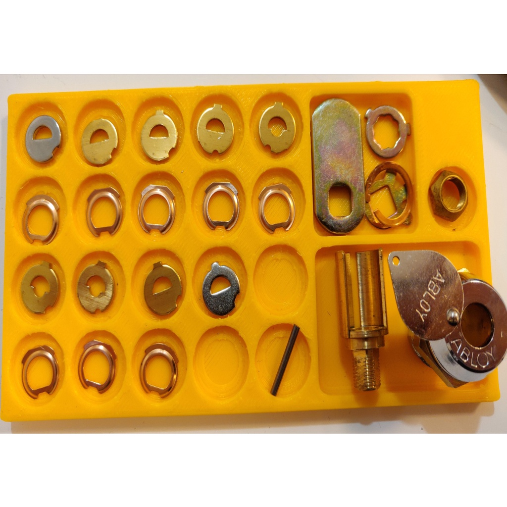 Disk Lock Pinning Tray SP (Abloy Classic) by SasPes | Download free STL ...