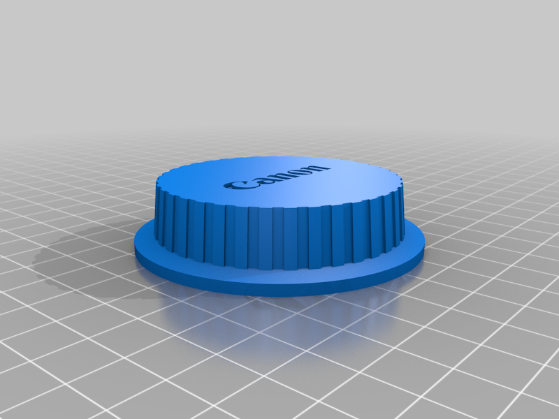 Canon Lense Cap with Logo by stefi01 | Download free STL model ...