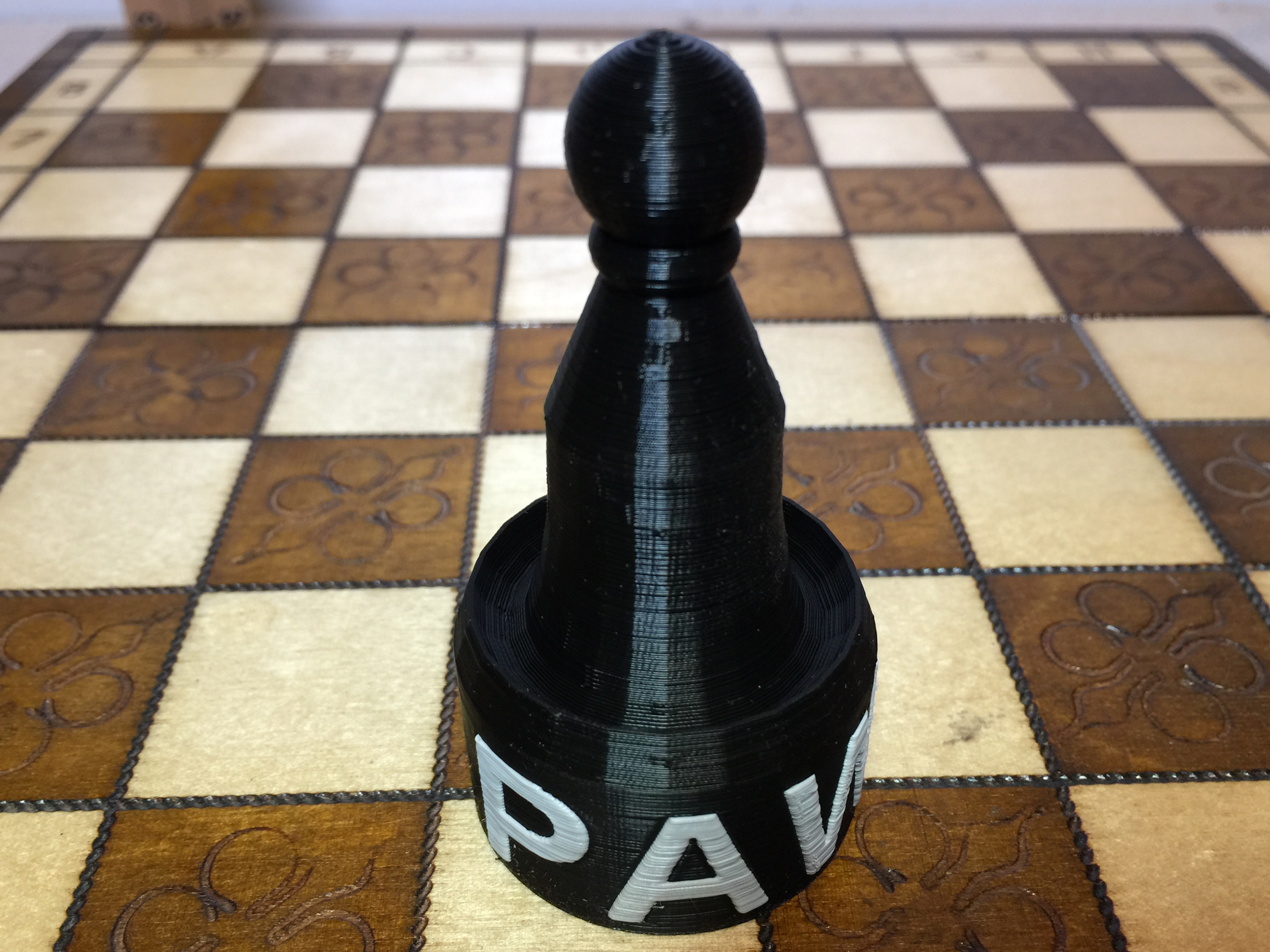 Pawn Chess Piece -with PAWN by StarLabs3D | Download free STL model ...