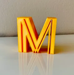 Alphabet Letter M by Thibaud Chrun | Download free STL model ...