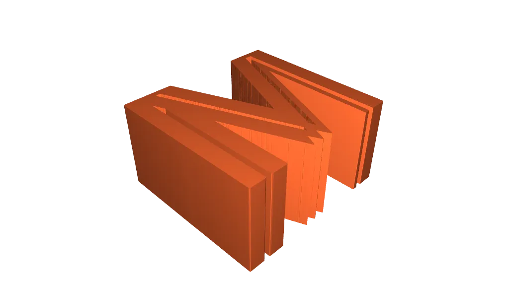 3D Alphabet - Letter M by Art G | Download free STL model | Printables.com