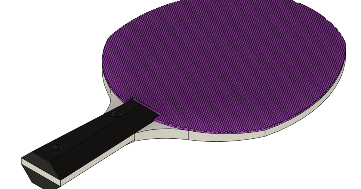 Ping Pong Paddle by GuardianGuy | Download free STL model | Printables.com