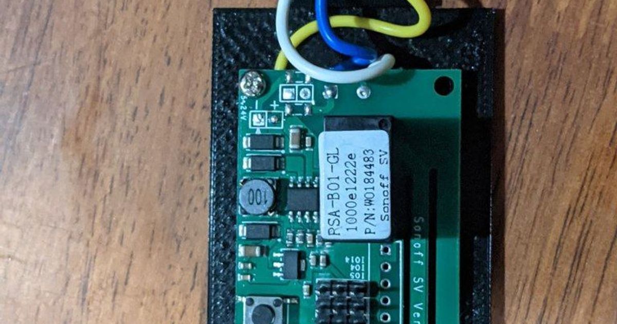 Sonoff SV Terminal Block Mount by Freman | Download free STL model ...