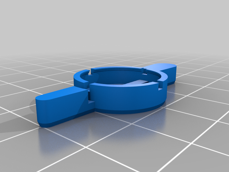 Clip-on Latch Handle by Freman | Download free STL model | Printables.com