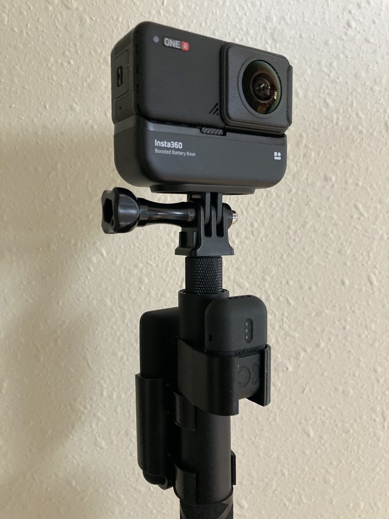 Instamic mount for Insta360 selfie stick by allenrowand | Download free ...
