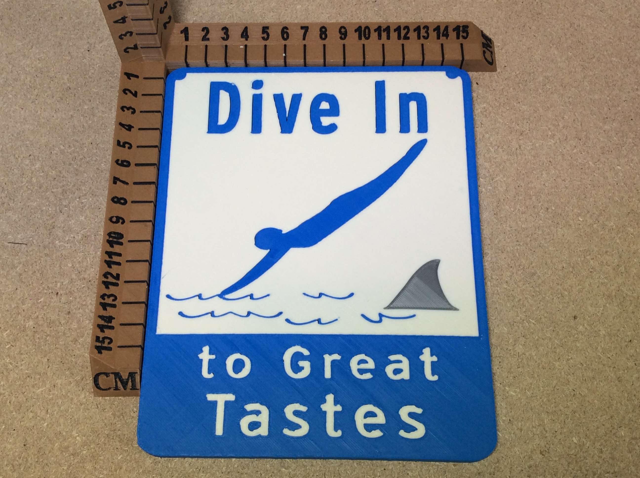 Dive In Sign by StarLabs3D | Download free STL model | Printables.com