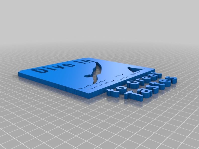 Dive In Sign by StarLabs3D | Download free STL model | Printables.com