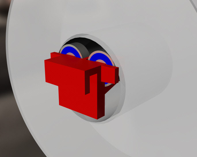 Ball bearing support for Makerbot filament rolls on Replicator 2/2X by ...