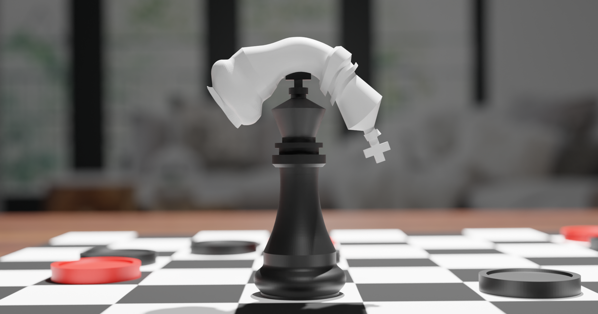 King Me! - Chess/Checkers Mashup Piece by NeatoBrian | Download free ...