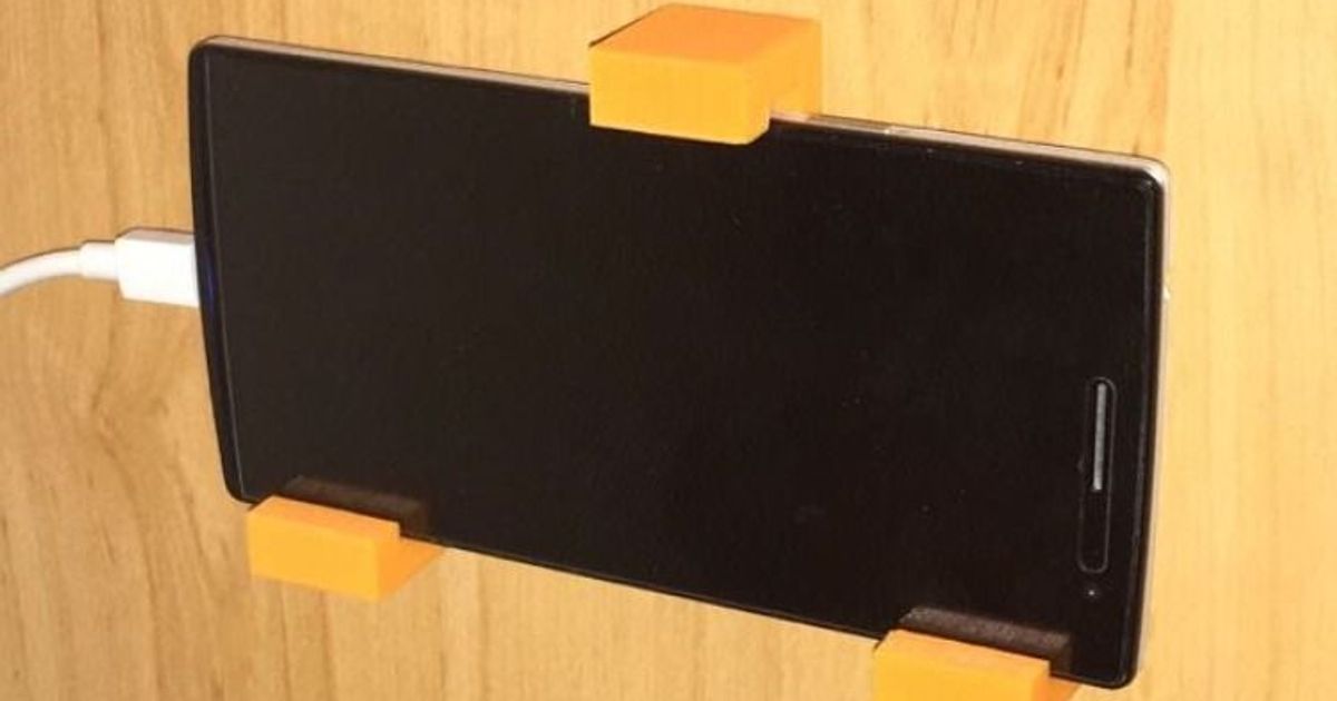 Universal Smartphone Wall Mount by Loohney | Download free STL model ...